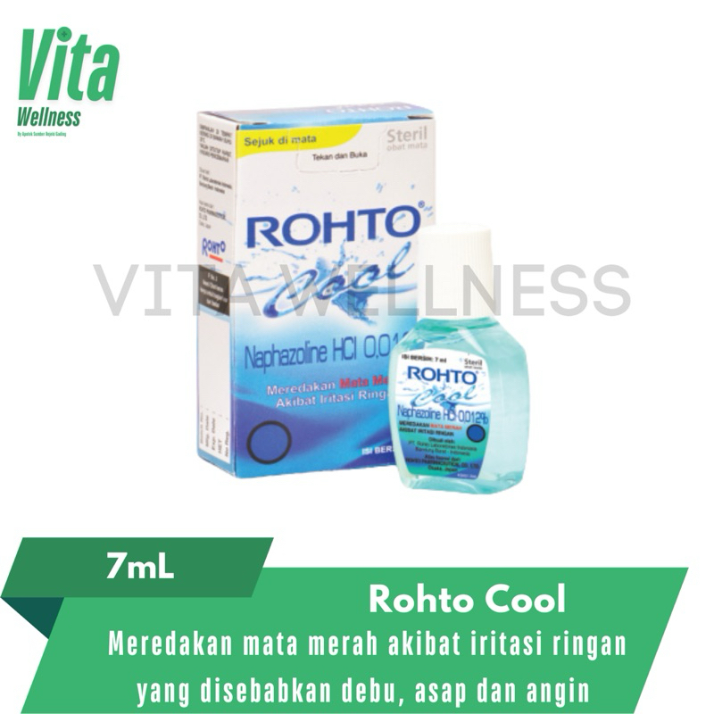 Jual Rohto Cool Eye Drop 7mL - Tetes Air Mata | Shopee Indonesia
