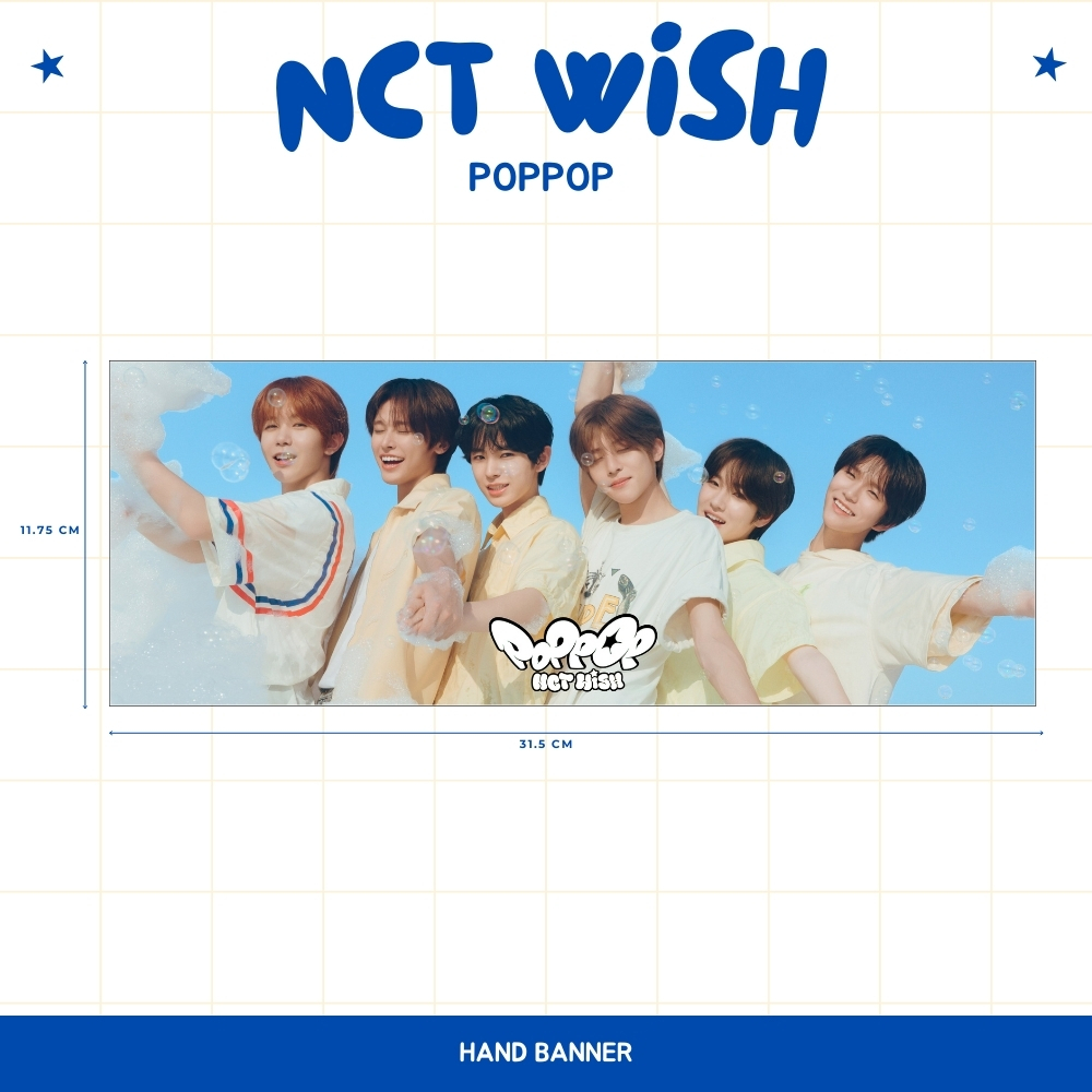 Jual HAND BANNER NCT WISH POPPOP HANDBANNER KPOP UNOFFICIAL SION RIKU ...