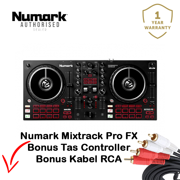 Jual Numark Mixtrack Pro FX - 2 Deck DJ Controller with Effects Paddles ...
