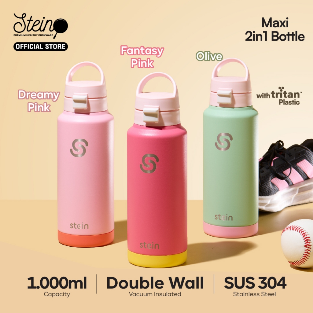 Jual Stein Tumbler Maxi Bottle 2in1 1000ml - Botol Minum Dua Fungsi 1 ...