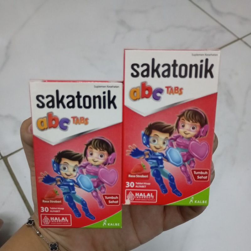 Jual Sakatonik abc 30 tab rasa strawberry | Shopee Indonesia