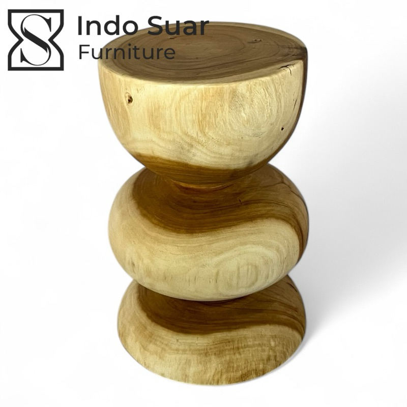 Jual Side table kayu trembesi solid serat estetis | Shopee Indonesia