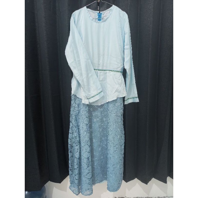 Jual Gamis brokat biru | Shopee Indonesia