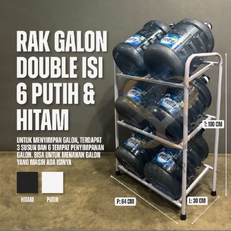 Jual rak galon besi kuat dan kokoh terbuat dari besi tebal | Shopee ...