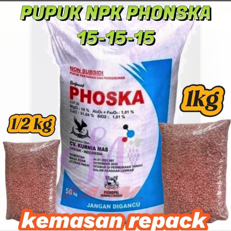 Jual PUPUK NPK PHONSKA / PHOSKA 15-15-15 KEMASAN REPACK | Shopee Indonesia