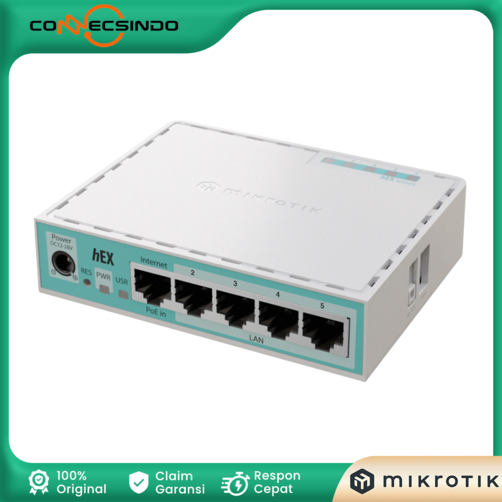 Jual Mikrotik E50UG HEX Refresh Router 5 Port Gigabit | Shopee Indonesia