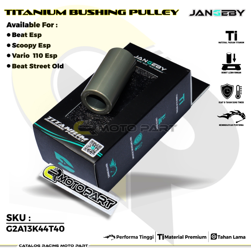 Jual Titanium Bushing Pulley Jangeby Beat eSP Scoopy eSP Vario 110 eSP ...