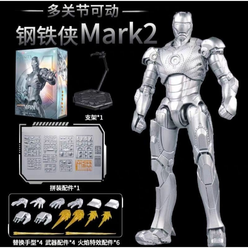 Jual FONDJOY Marvel Iron Man Mark II Model Kit [1:12] Scale Model Kit ...