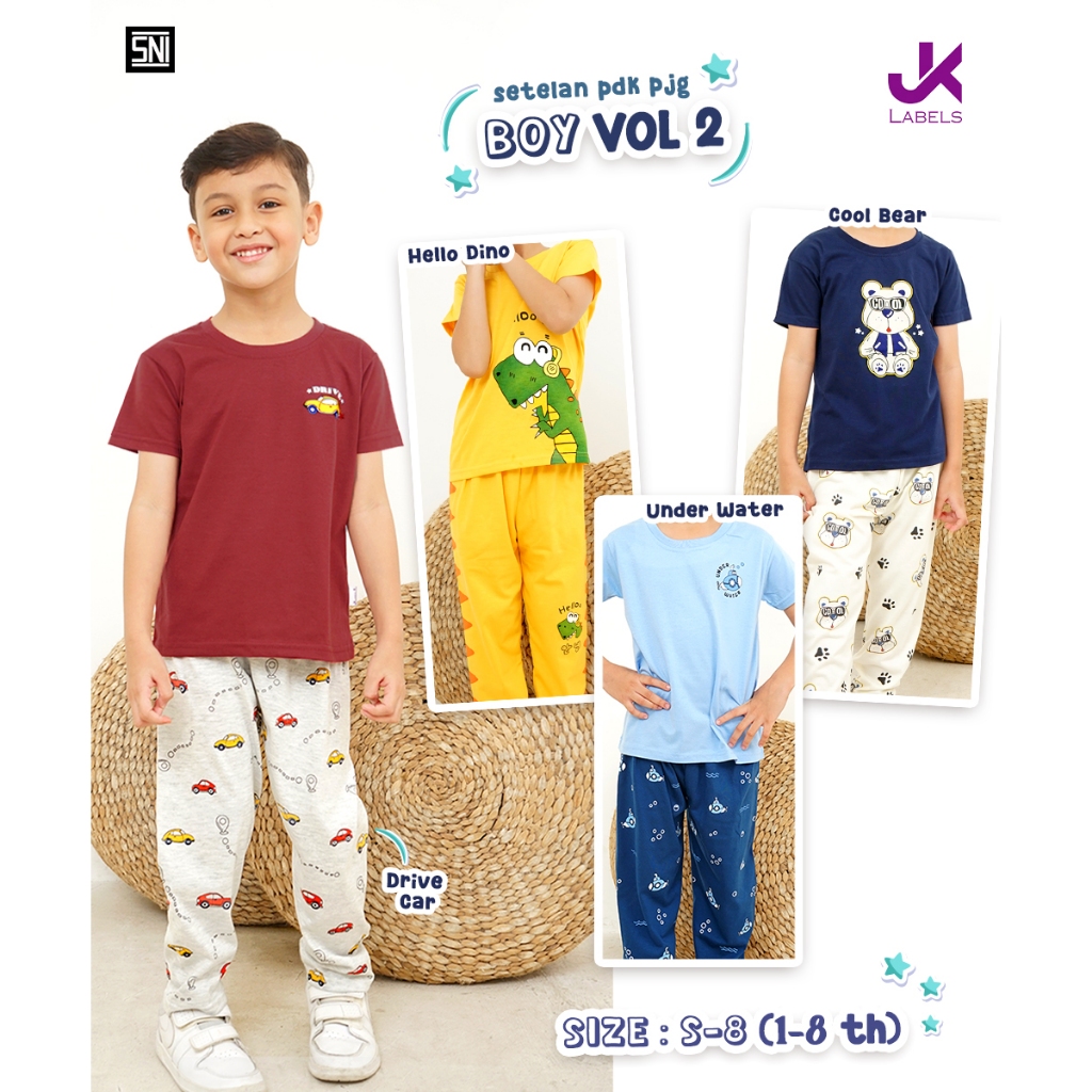 Jual JK LABELS - Setelan Pendek Panjang Boy - Vol. 2 (1-8 Tahun ...