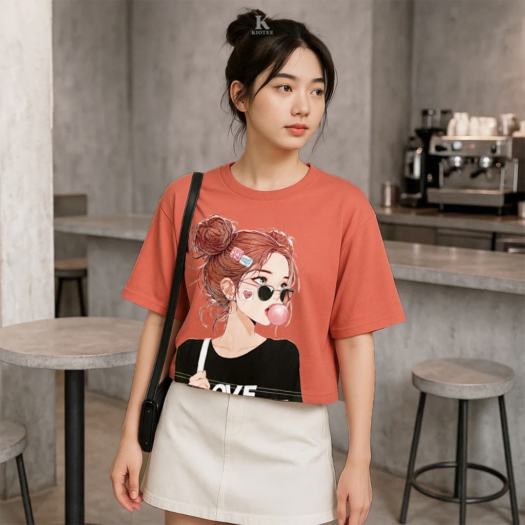 Jual Kioteeshop | Kaos Crop Top Gambar Cewe Bahan Katun Combed | Shopee ...