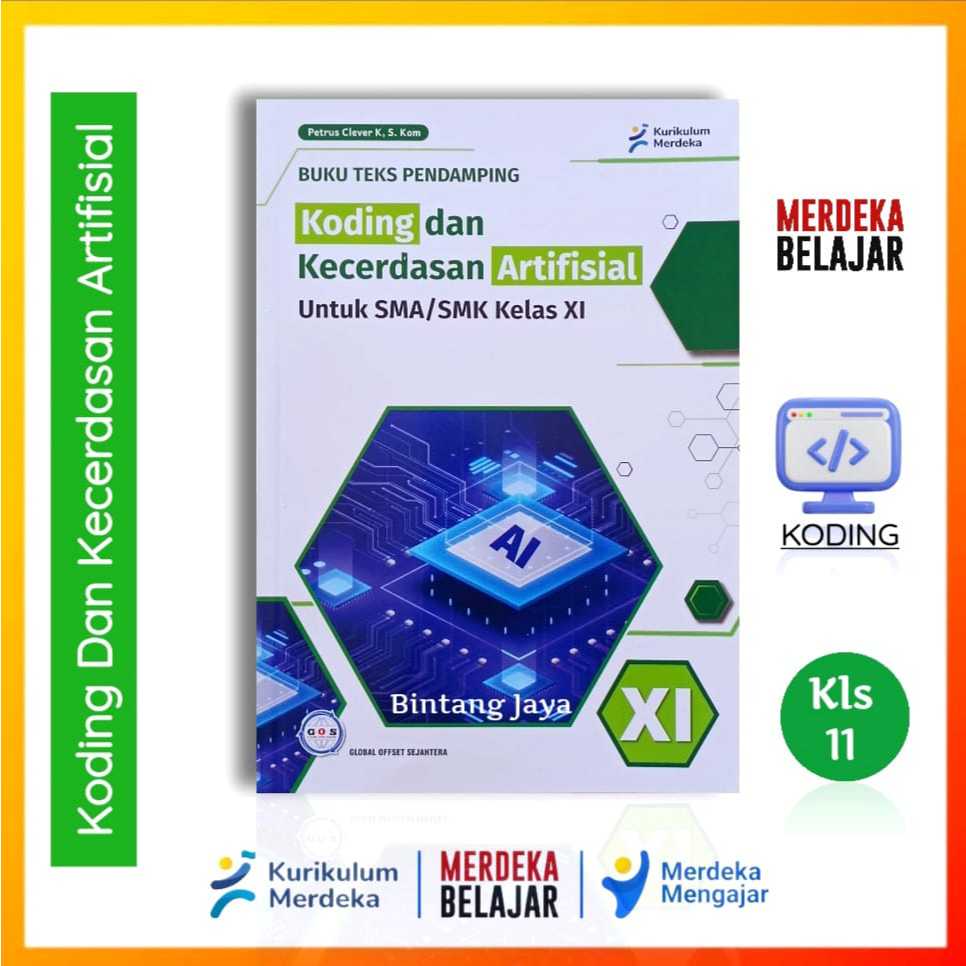 Jual Buku Koding Dan Kecerdasan Artifisial Untuk SMA/SMK Kelas 11 Kurikulum Merdeka | Shopee ...