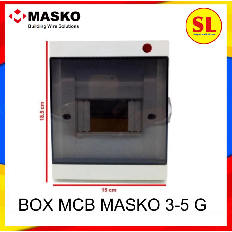 Jual MASKO BOX MCB 3-5 GRUP PUTIH 9905L TEMPAT MCB | Shopee Indonesia