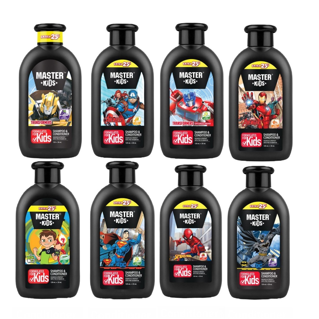 Jual MASTER KIDS shampoo & conditioner 120+30ml all variant | Shopee ...