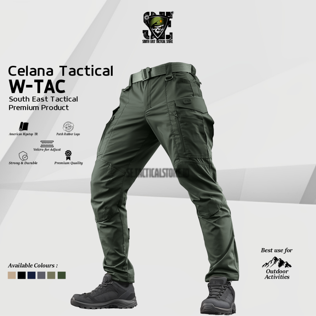 Jual South East - Celana Panjang Tactical W-Tac Bahan American Ripstop ...