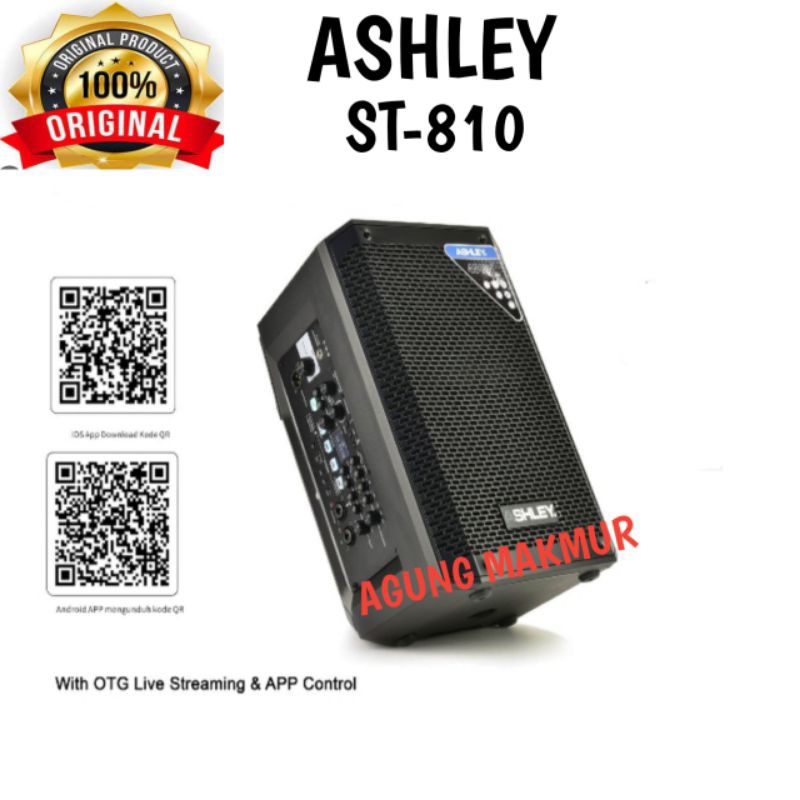 Jual SPEAKER AKTIF ASHLEY ST 810 Original 8 inch -SPEAKER AKTIF ASHLEY ST-810 Original 8 inch ...