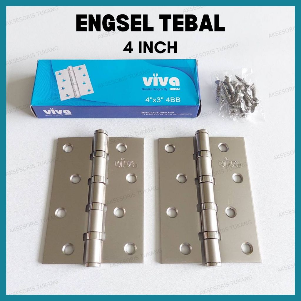 Jual Engsel Pintu Tebal 4 Inch / Engsel Pintu Jendela 4" Inci Stainless ...