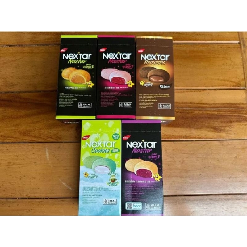 Jual NEXTAR BROWNIES COOKIES ADA 5 RASA BLUEBERRY JAM, PINEAPPLE JAM ...