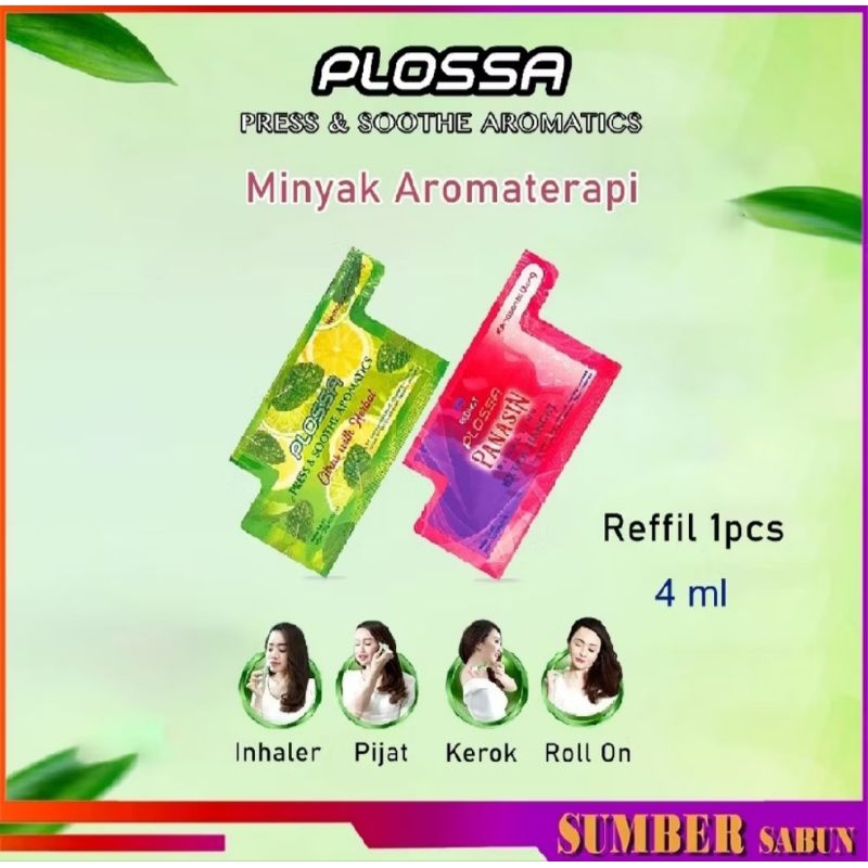 Jual Plossa Mini Refil Citrus Panasin Sachet Minyak Angin Aromaterapi ...
