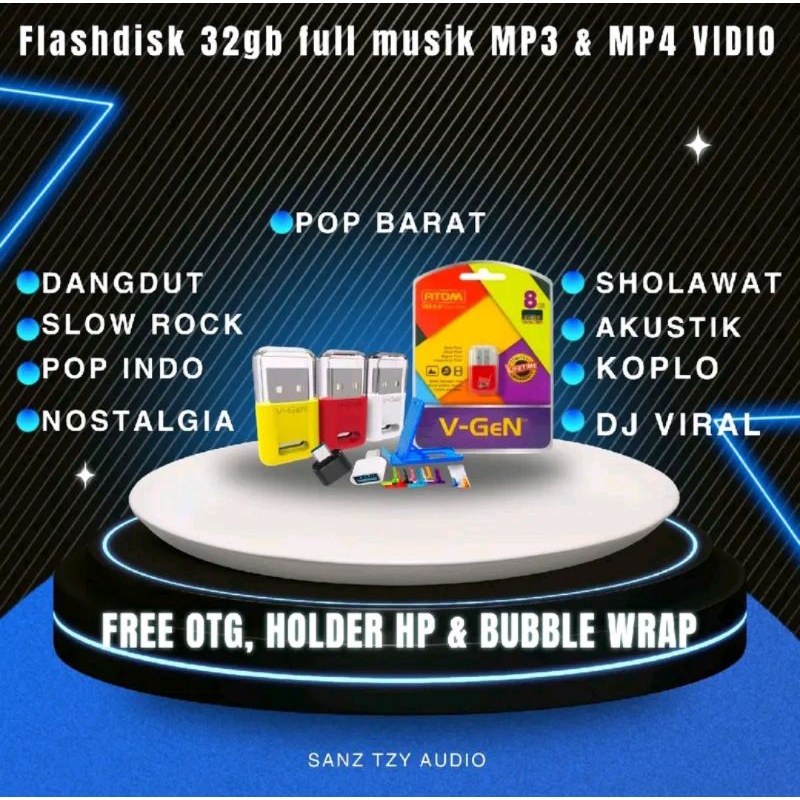 Jual V GEN 32 FLASHDISK Full Mus1k 20 gendre | Shopee Indonesia