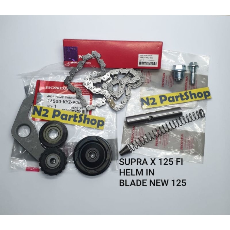 Jual Paket Rantai Keteng Supra X 125 Fi Supra X 125 Helm in Blade New ...