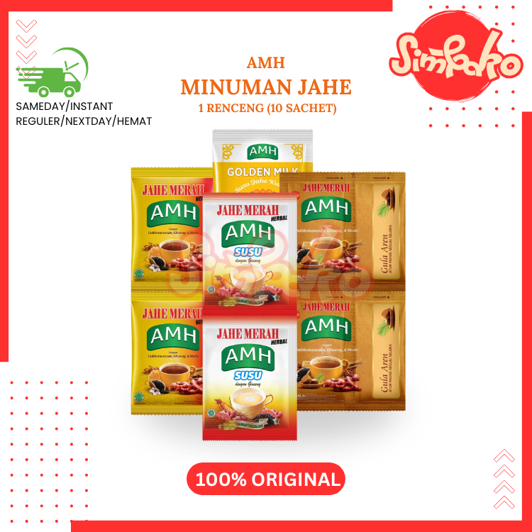 Jual SIMBAKO - AMH Aneka Minuman Jahe Merah Herbal Sachet Menghangatkan ...