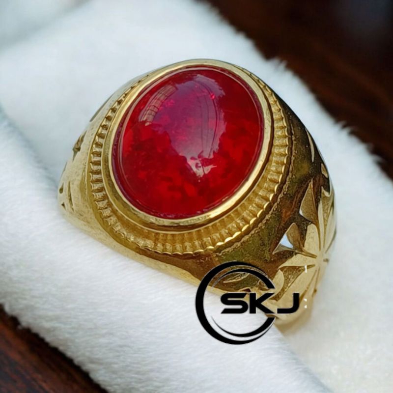 Jual CINCIN BATU MERAH SIAM PECAH SERIBU ASLI BANGKOK | Shopee Indonesia