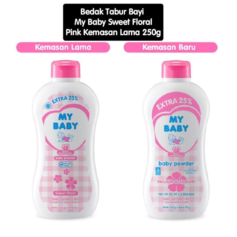 Jual (1pcs) My Baby Sweet Floral Pink Bedak Tabur Bayi Baby Powder ...
