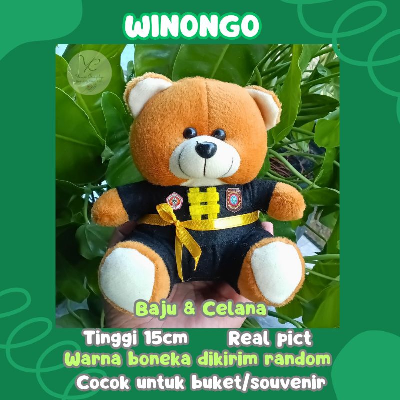 Jual Boneka beruang mini tema perguruan WINONGO (baju+celana). Boneka ...