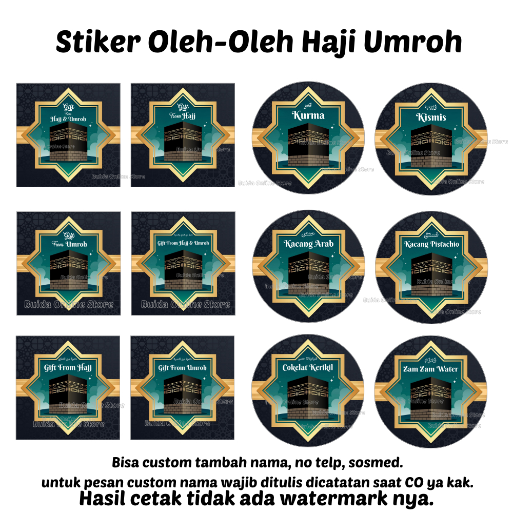 Jual Stiker Gift From Hajj & Umroh Sticker oleh-oleh haji dan umrah ...