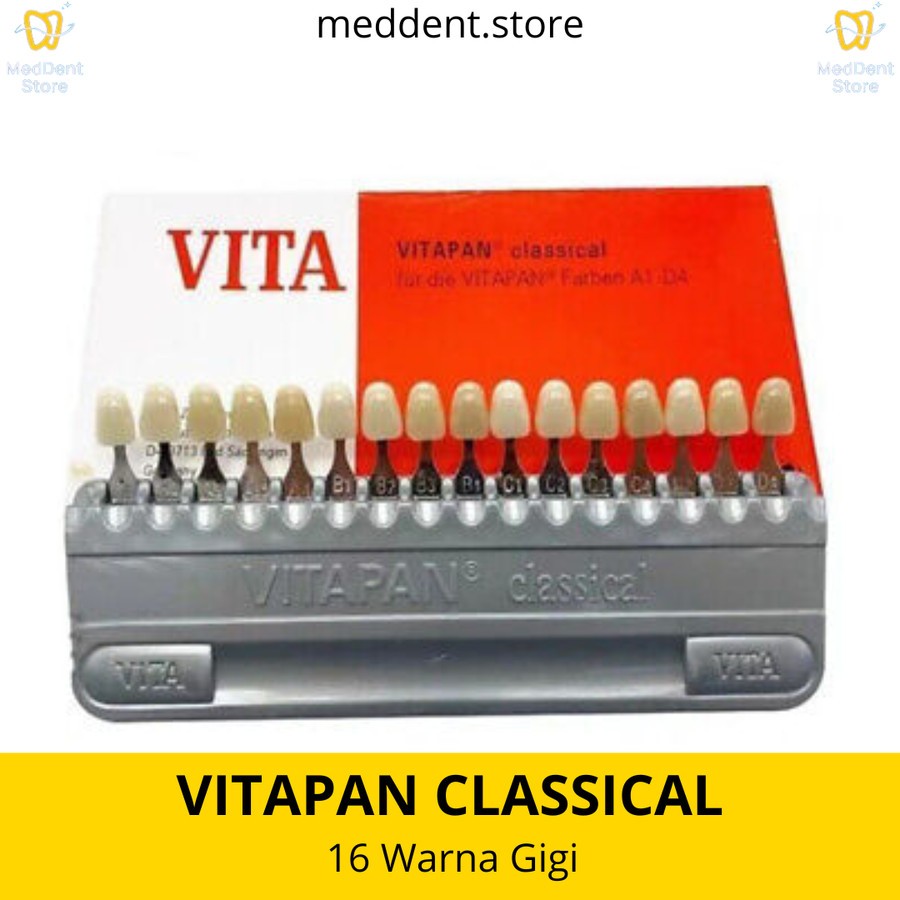 Jual Vitapan Classical Dental Shade Guide Teeth Colour Vita Papan ...
