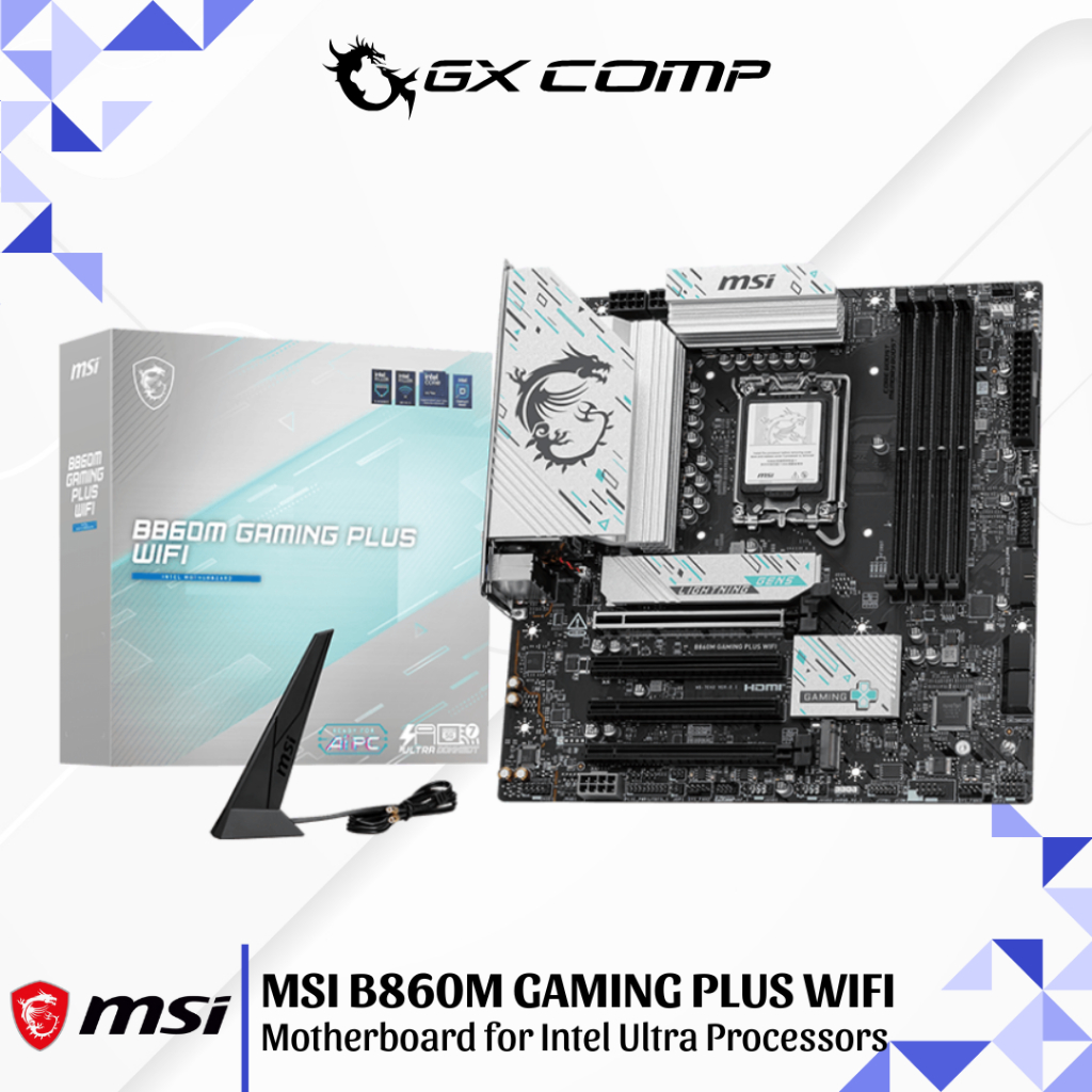 Jual Motherboard MSI B860M GAMING PLUS WIFI Mobo for Intel Core Ultra LGA 1851 Micro ATX ...