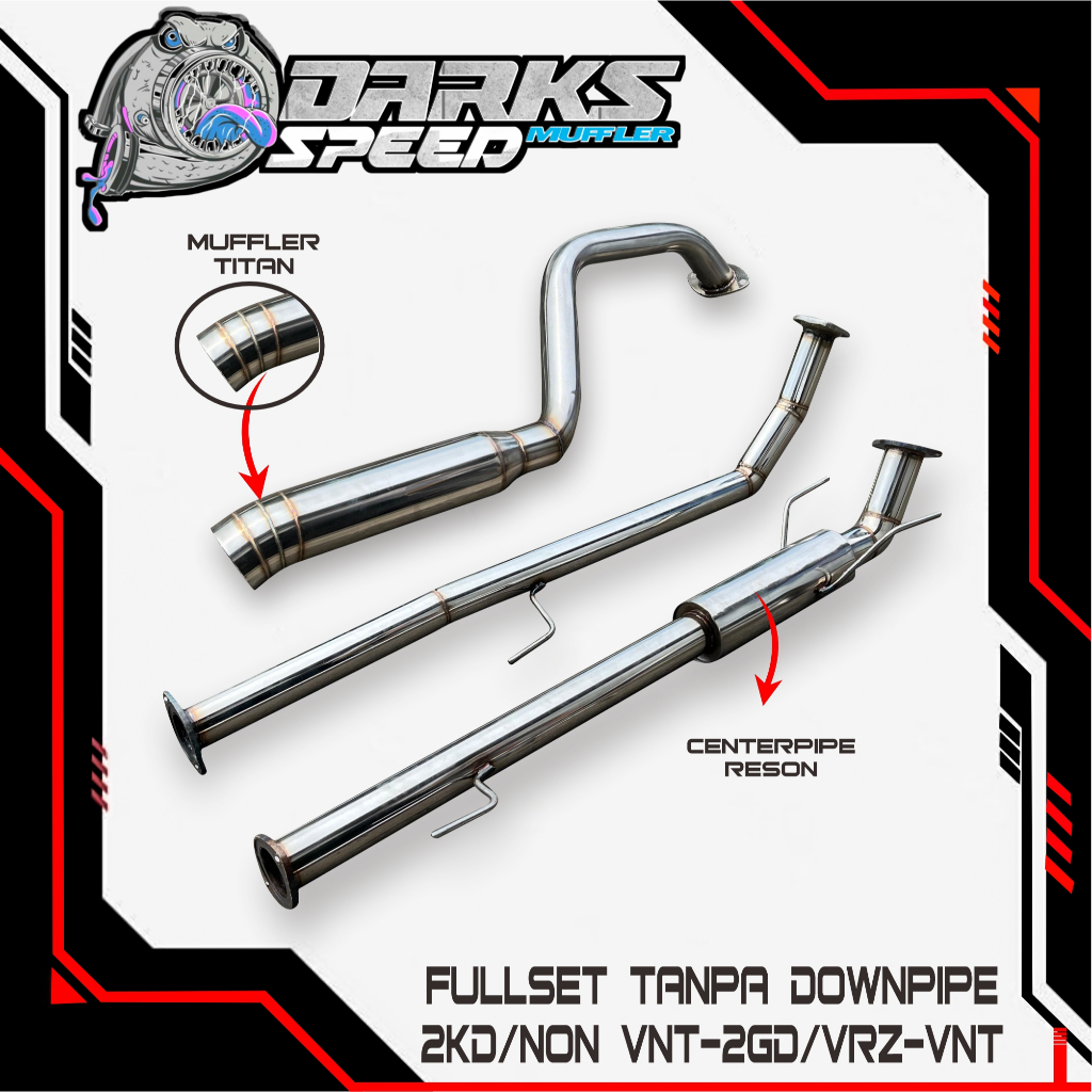 Jual Knalpot Mobil Innova Diesel 2KD/2GD/FORTUNER VNT Tanpa Downpipe ...