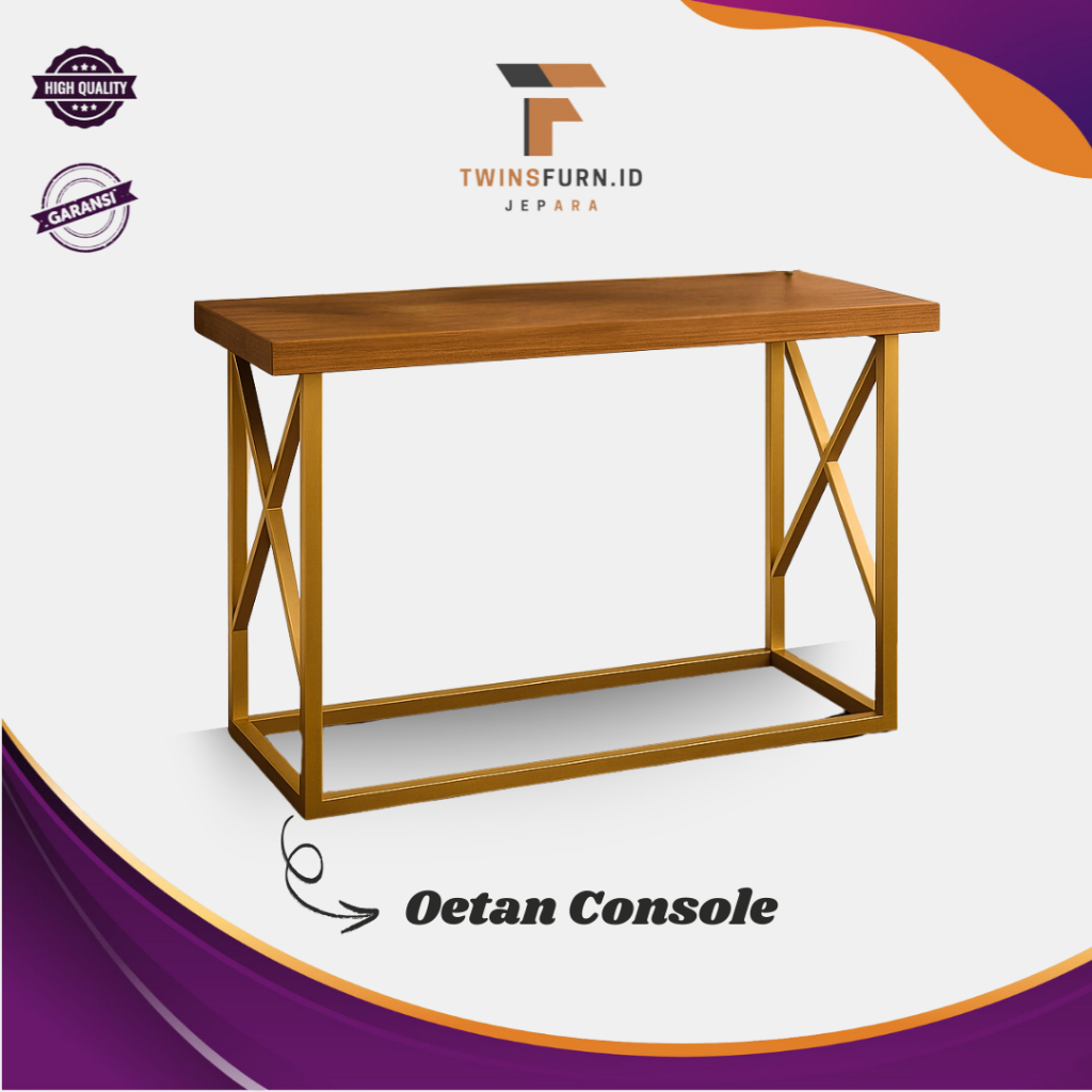 Jual Meja Konsol Kaki Besi Industrial Minimalis | Oetan Home Console ...