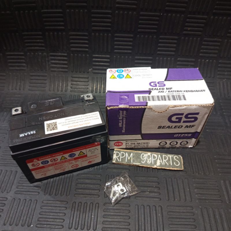 Jual Aki GS GTZ5S Astra MF GTZ5S Honda/Yamaha MF original | Shopee ...