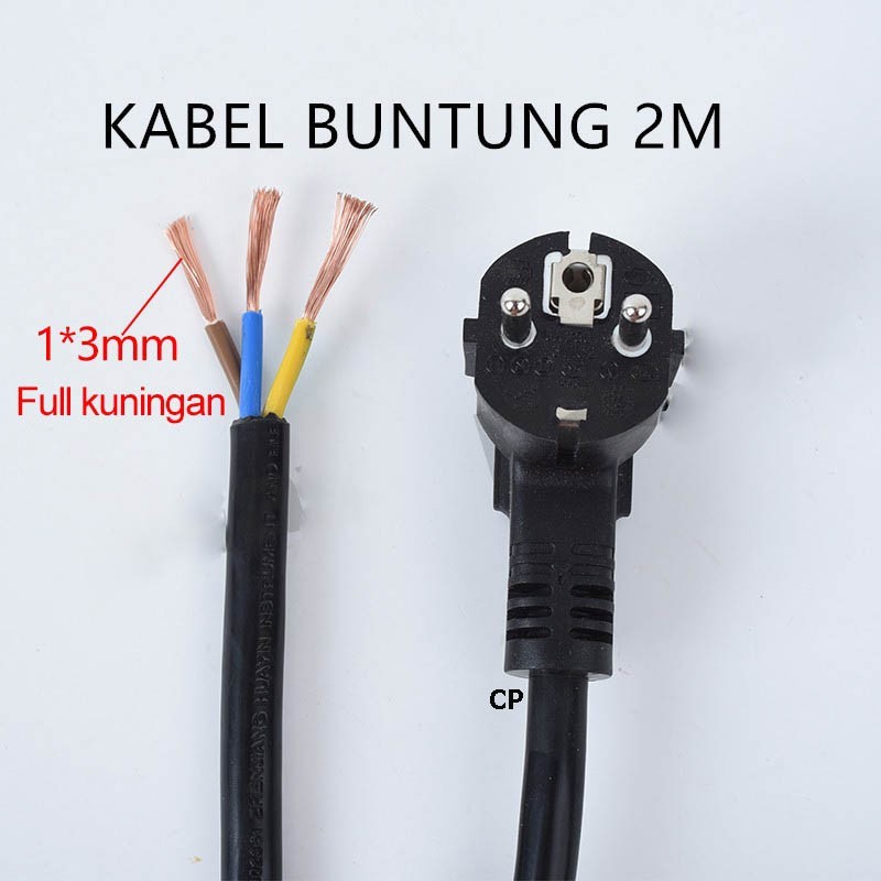 Jual Kabel AC Buntung Isi 3 ( 2meter cp ) - Ground - 2 meter - cable ...