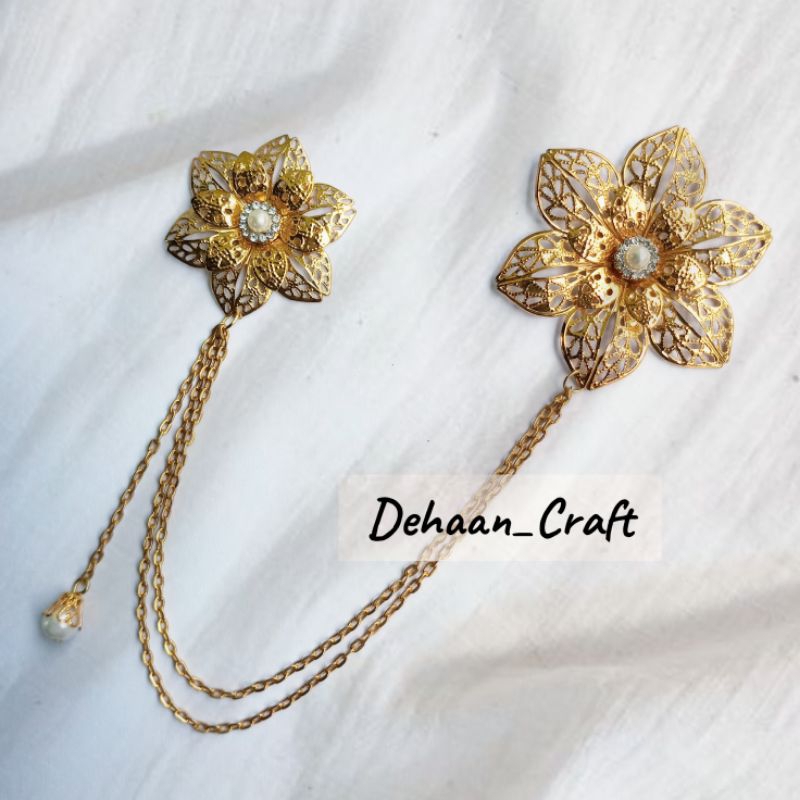 Jual Bros Kebaya Modern Kebaya Janggan, Bros Bunga Kebaya Emas, Bros ...