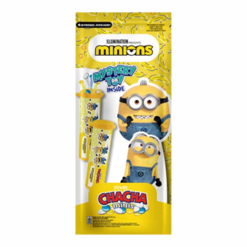 Jual Chacha Minis Cokelat Mystery Toy Minions 2 x 12.5 g | Shopee Indonesia