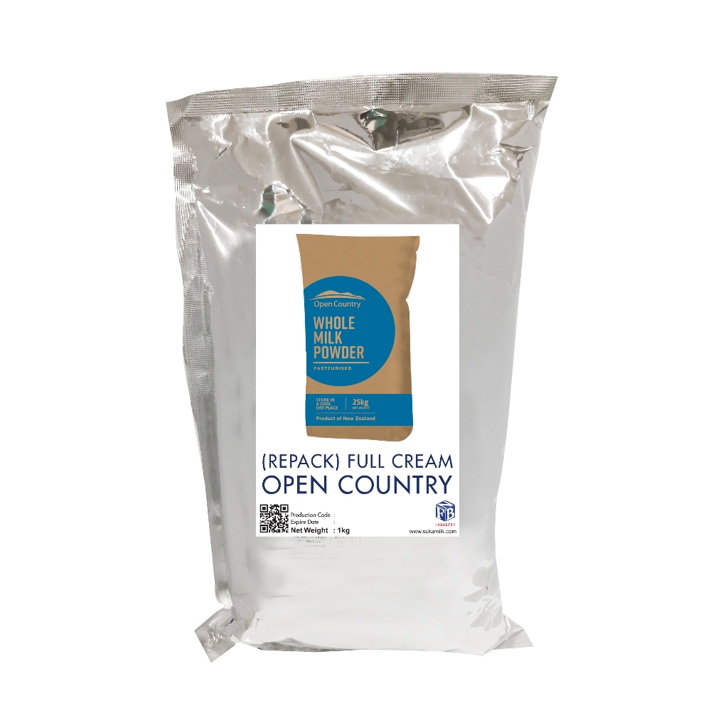 Jual 100% ORIGINAL ASLI Susu Full Cream Open Country 1kg - (Repack ...