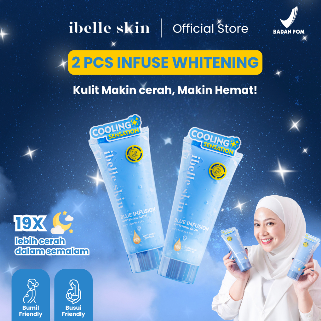 Jual [BUNDLING] Infus Duo Premium Body Lotion & Gel Whitening - Blue ...
