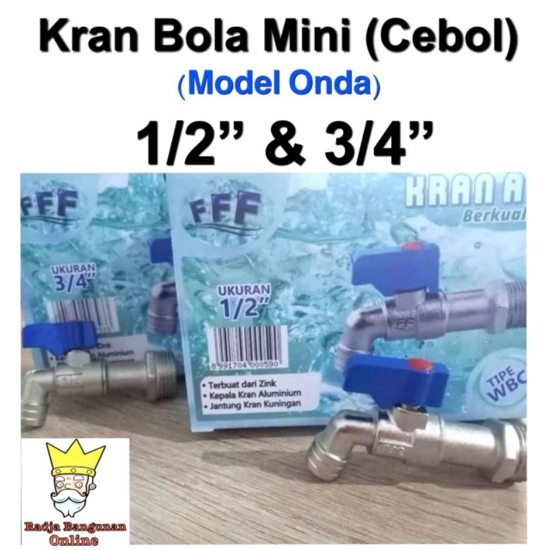 Jual KRAN AIR TEMBOK MODEL ONDA 1/2" & 3/4" BODY PANJANG / KERAN AIR ...