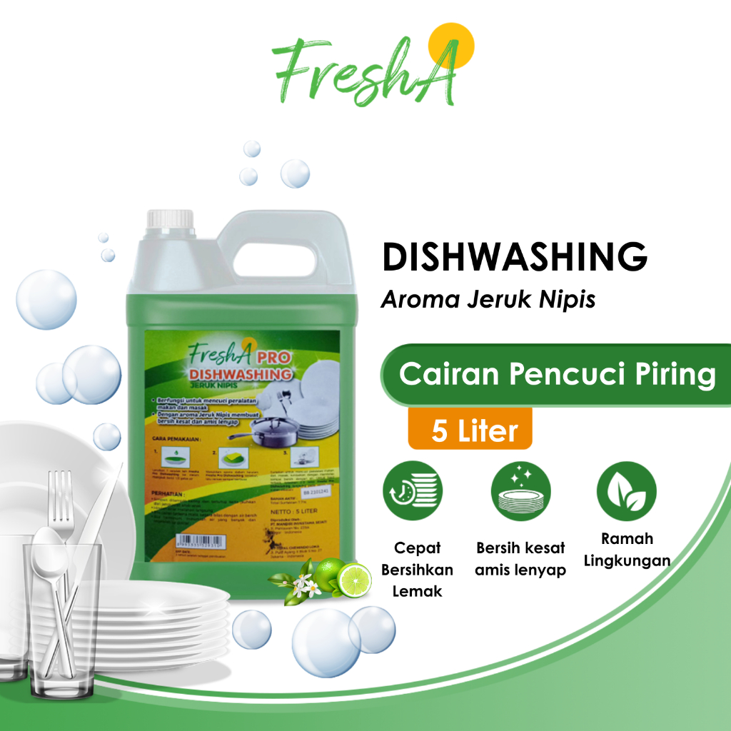 Jual Sabun Cuci Piring Fresha Pro Diswashing Jerigen 5L | Shopee Indonesia