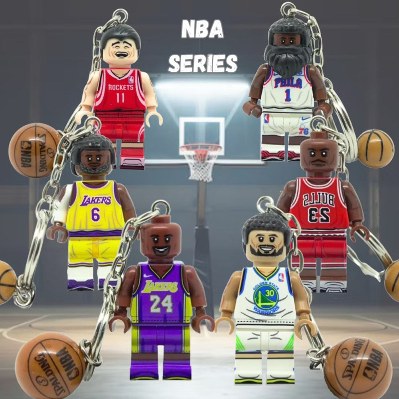 Jual Gantungan Kunci Minifigure Basketball NBA | Basketball NBA ...