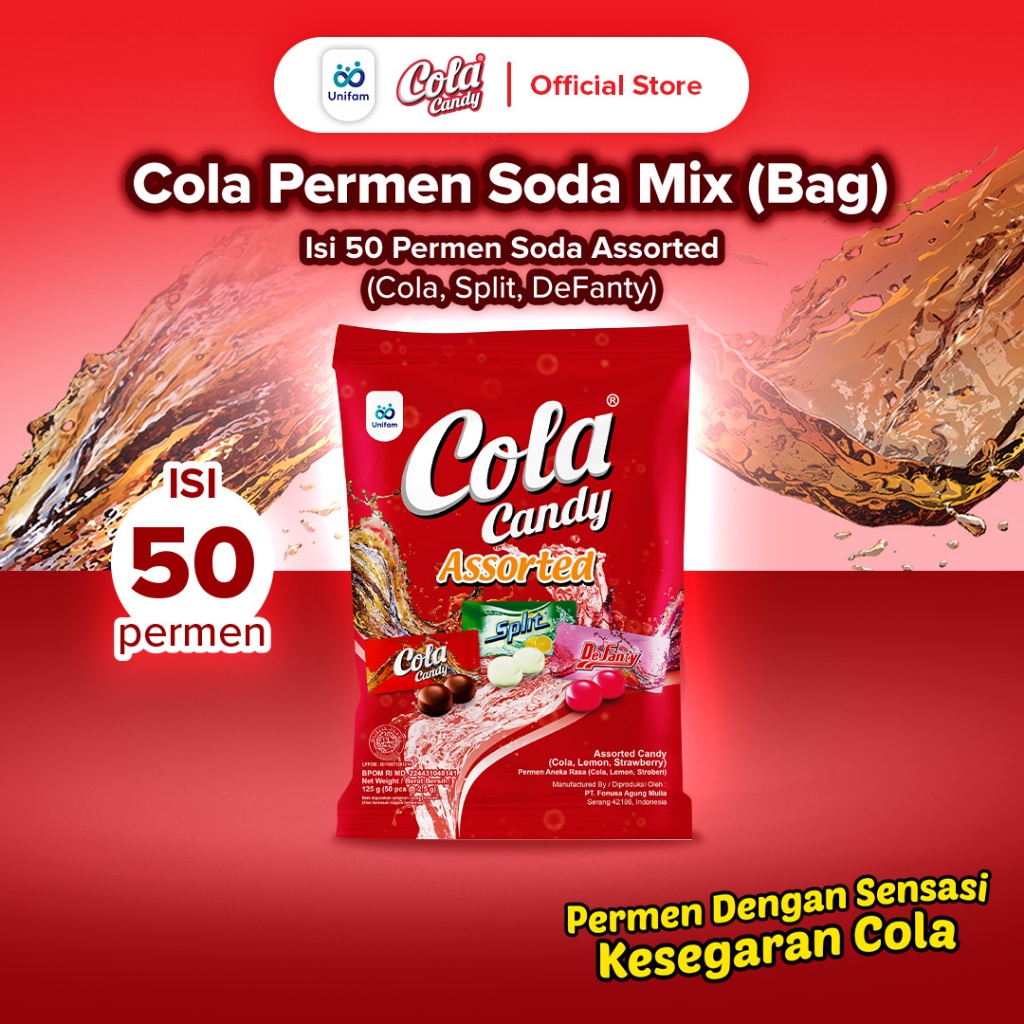 Jual Cola Permen Soda - Soda Candy 1 Bag (Isi 50Pcs) | Shopee Indonesia