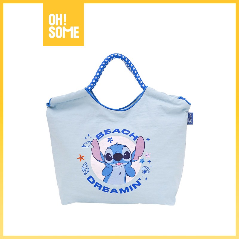 Jual 【OHSOME x Disney】- Disney Stitch Beach Dream Series Lunch Bag Tote ...