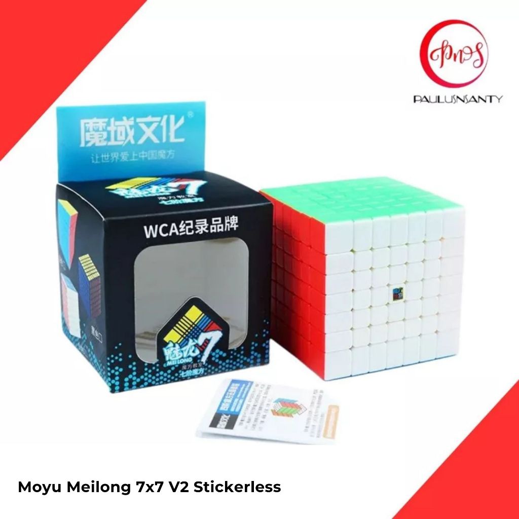 Jual Cube Puzzle 7x7 Moyu Meilong 7 V2 7x7 Stickerless Original ...