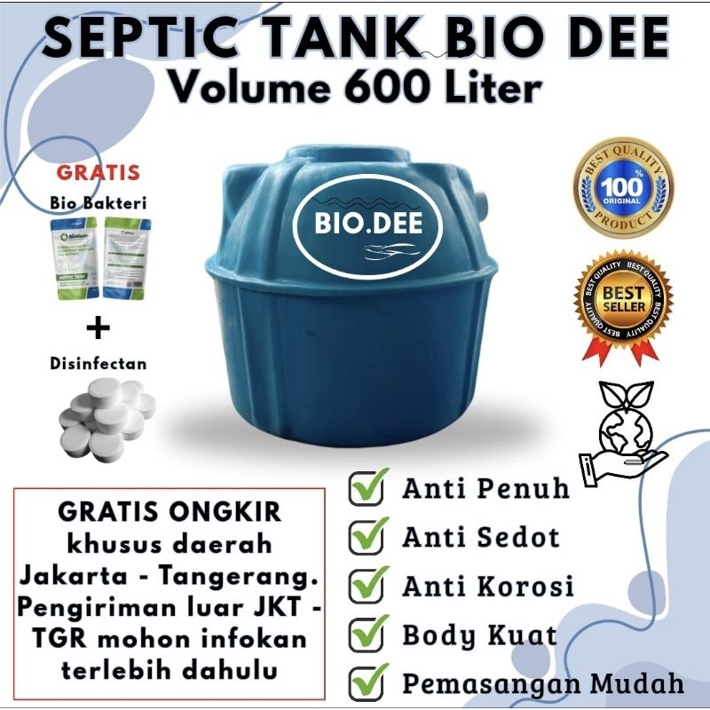Jual Septic tank/bio septic tank 600 liter | Shopee Indonesia