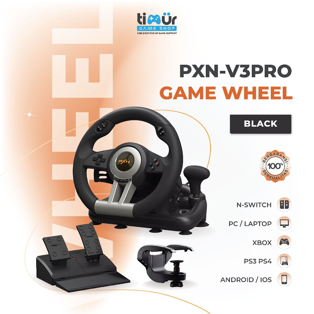 Jual PXN V3 Pro Steering Wheel Racing Stir Setir For PS3 PS4 PC Laptop ...
