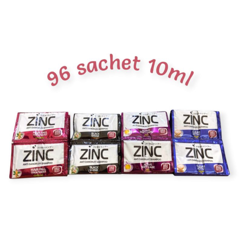 Jual Paket 4 renceng (96 sachet) Shampo zinc sachet pembersih ketombe ...