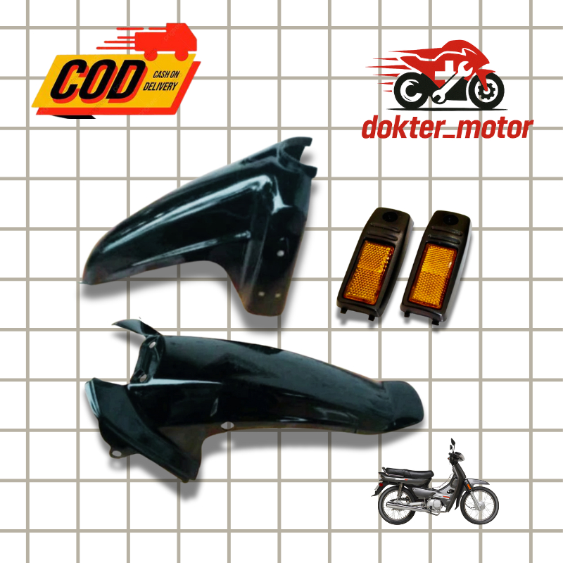 Jual Spakbor slebor A/B set mata kucing astrea grand bulus sabit hitam ...