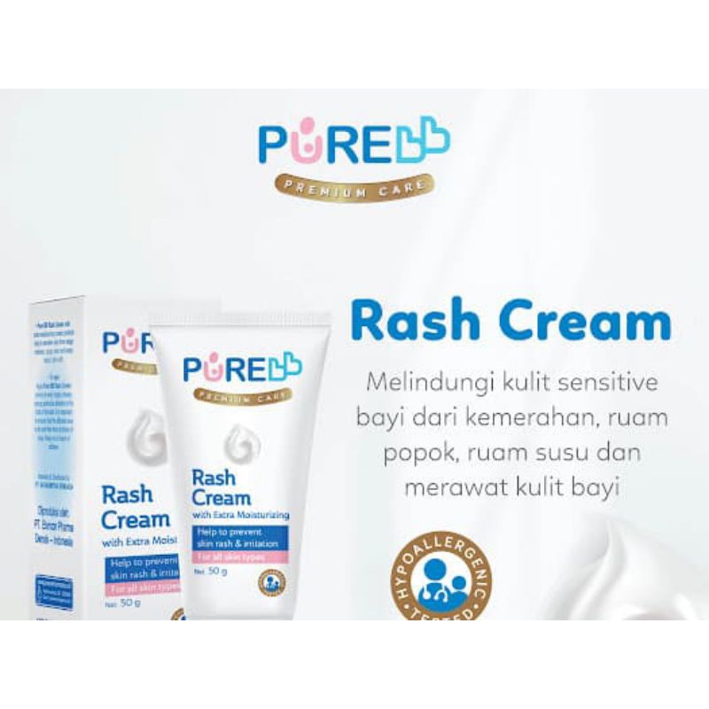 Jual PURE BB RASH CREAM 15G/SOOTHING CREAMa 15G/DIAPER CREAM 15G ...